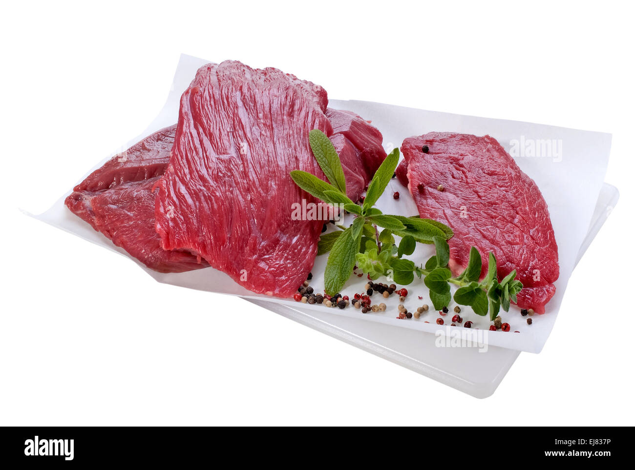 Fresh meat beef(+clipping path Stock Photo - Alamy