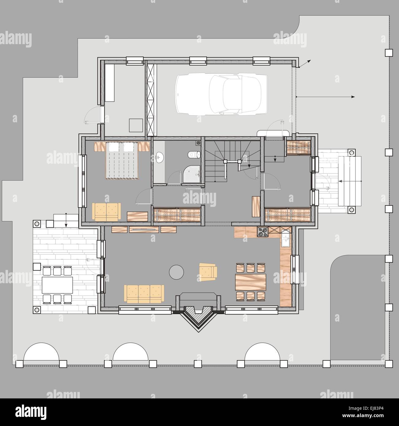 House plan hi-res stock photography and images - Alamy