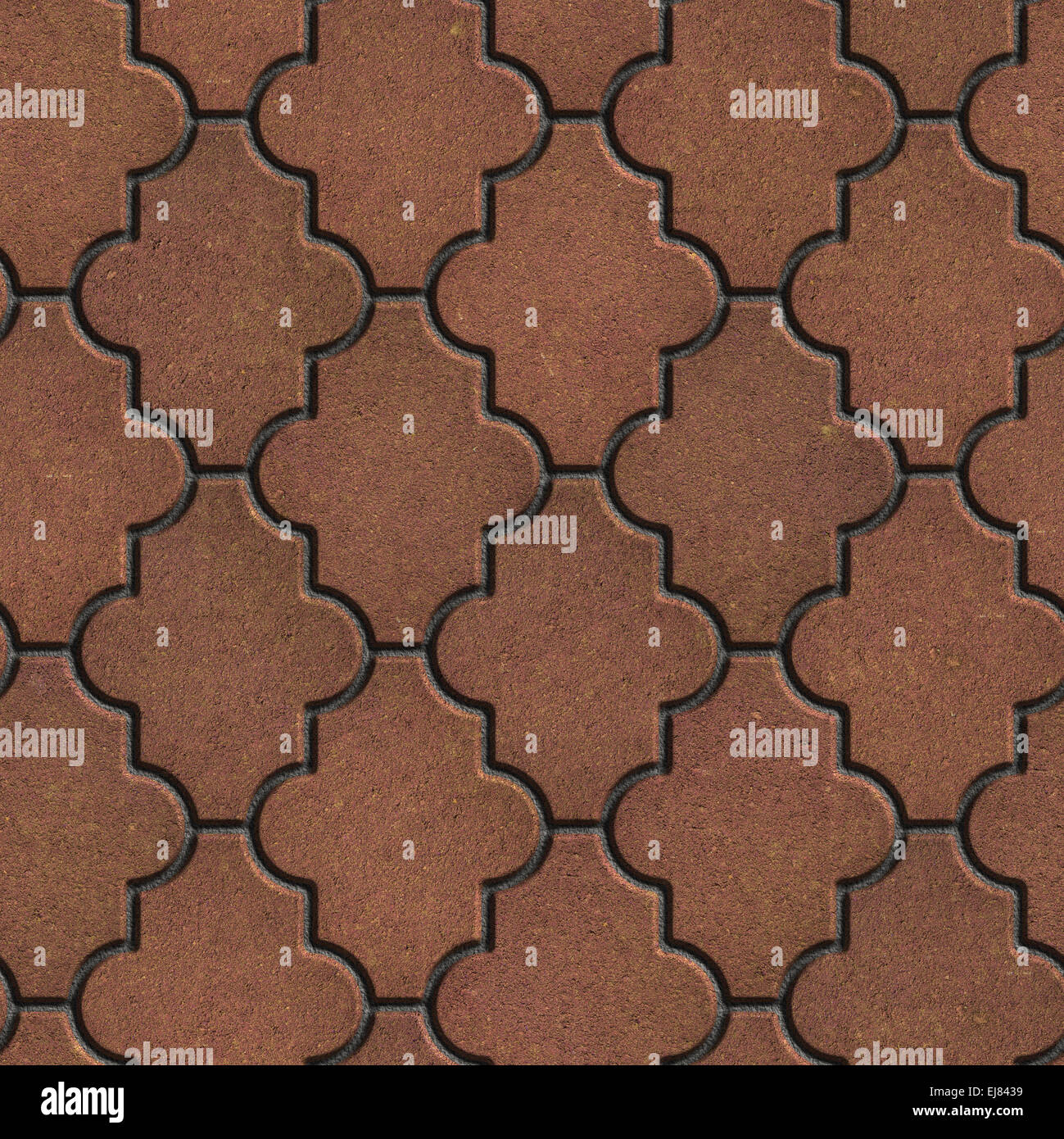 Brown Pavement as Leaf Clover Stock Photo - Alamy