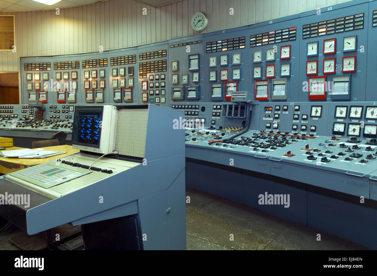interior with computers and various equipment Stock Photo - Alamy
