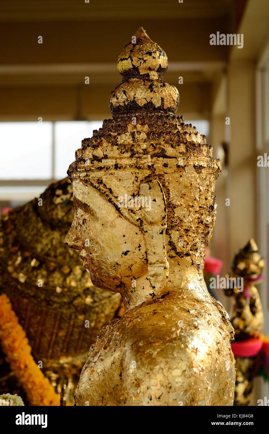 holy buddha statue in temple of thailand Stock Photo - Alamy