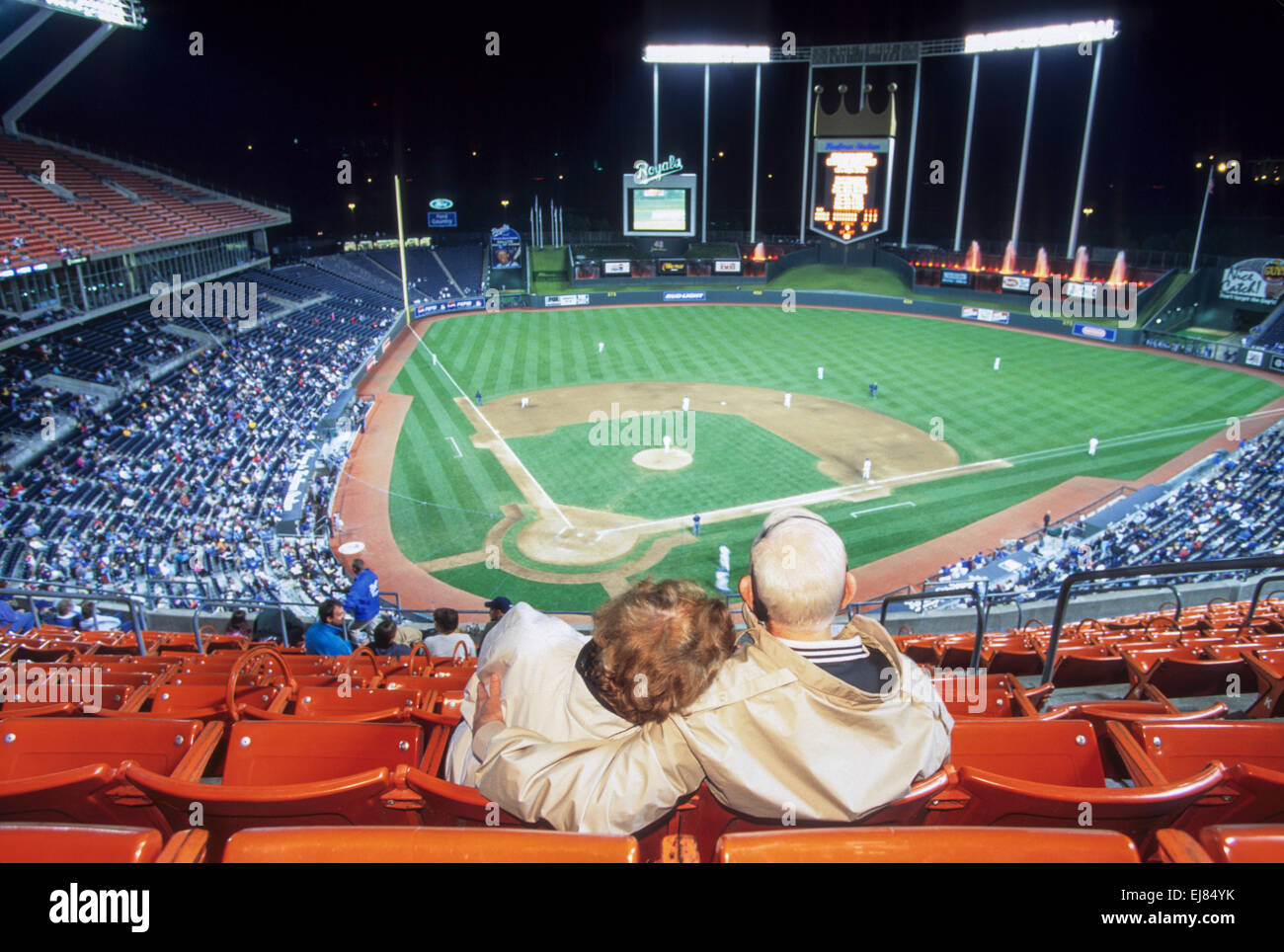 KANSAS CITY, MO – APRIL 10: Kansas City, Royals baseball fans at ...