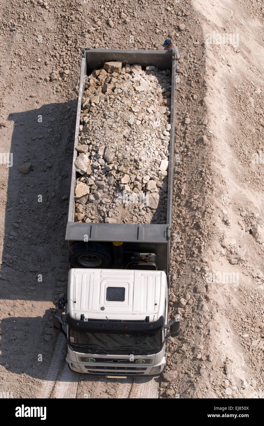 truck transports clay Stock Photo - Alamy