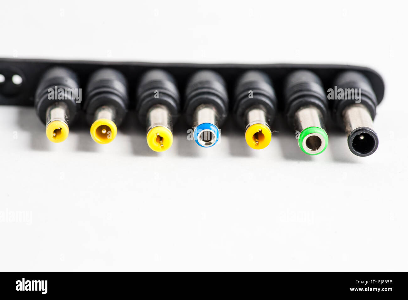 Set of different laptop plugs Stock Photo - Alamy