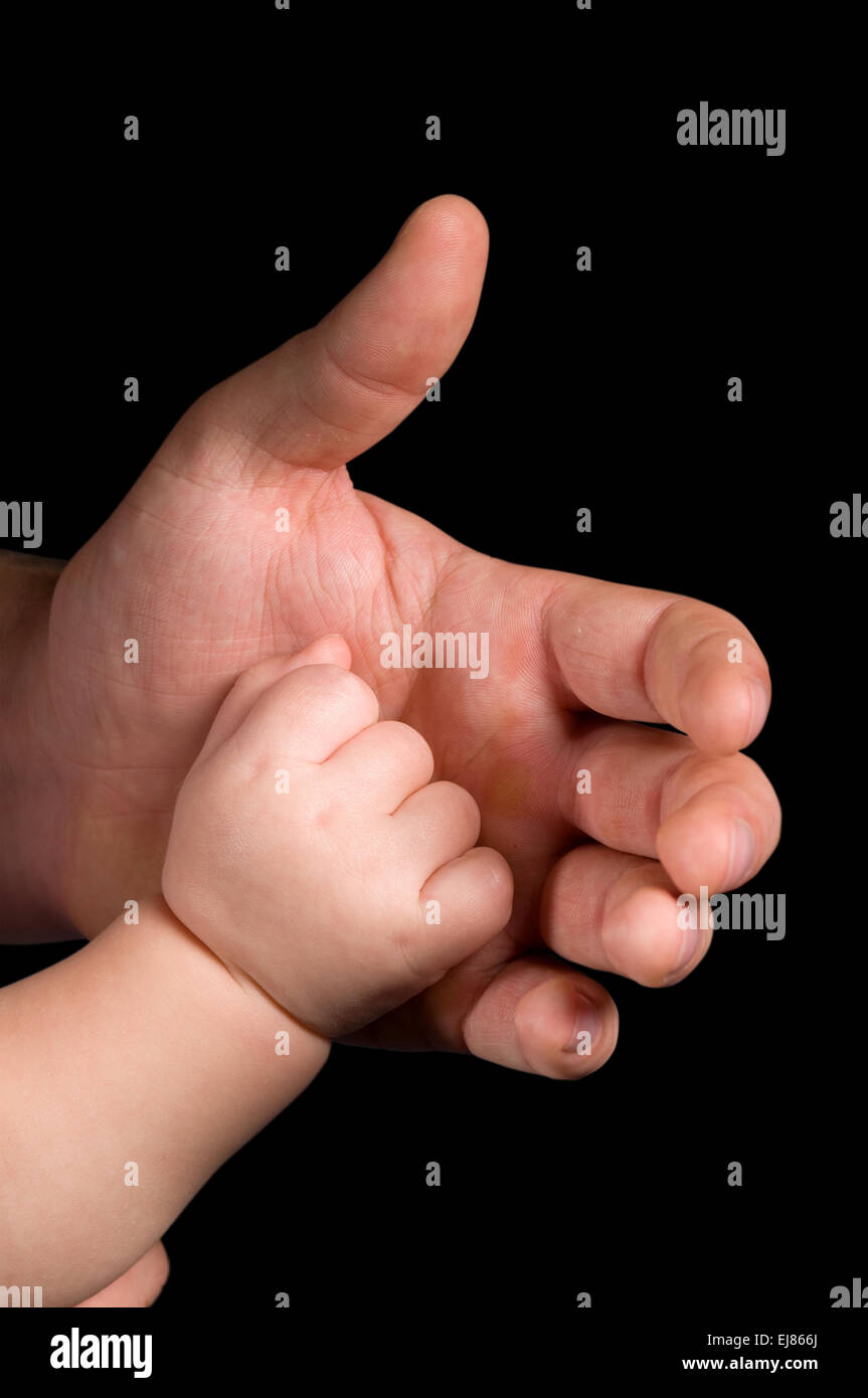 the hands of father and child Stock Photo - Alamy