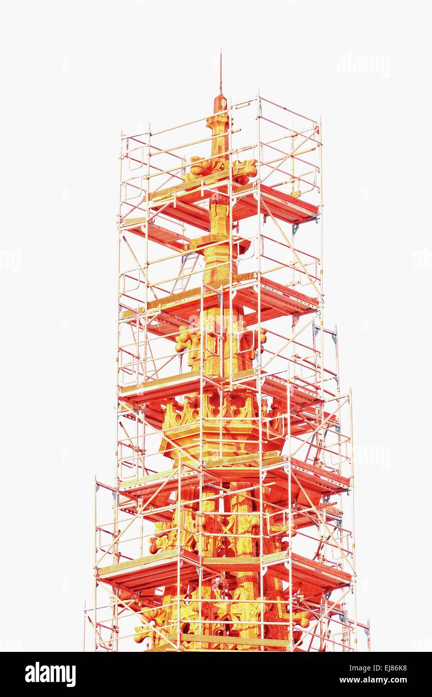 Scaffolding church tower steeple hi-res stock photography and images ...