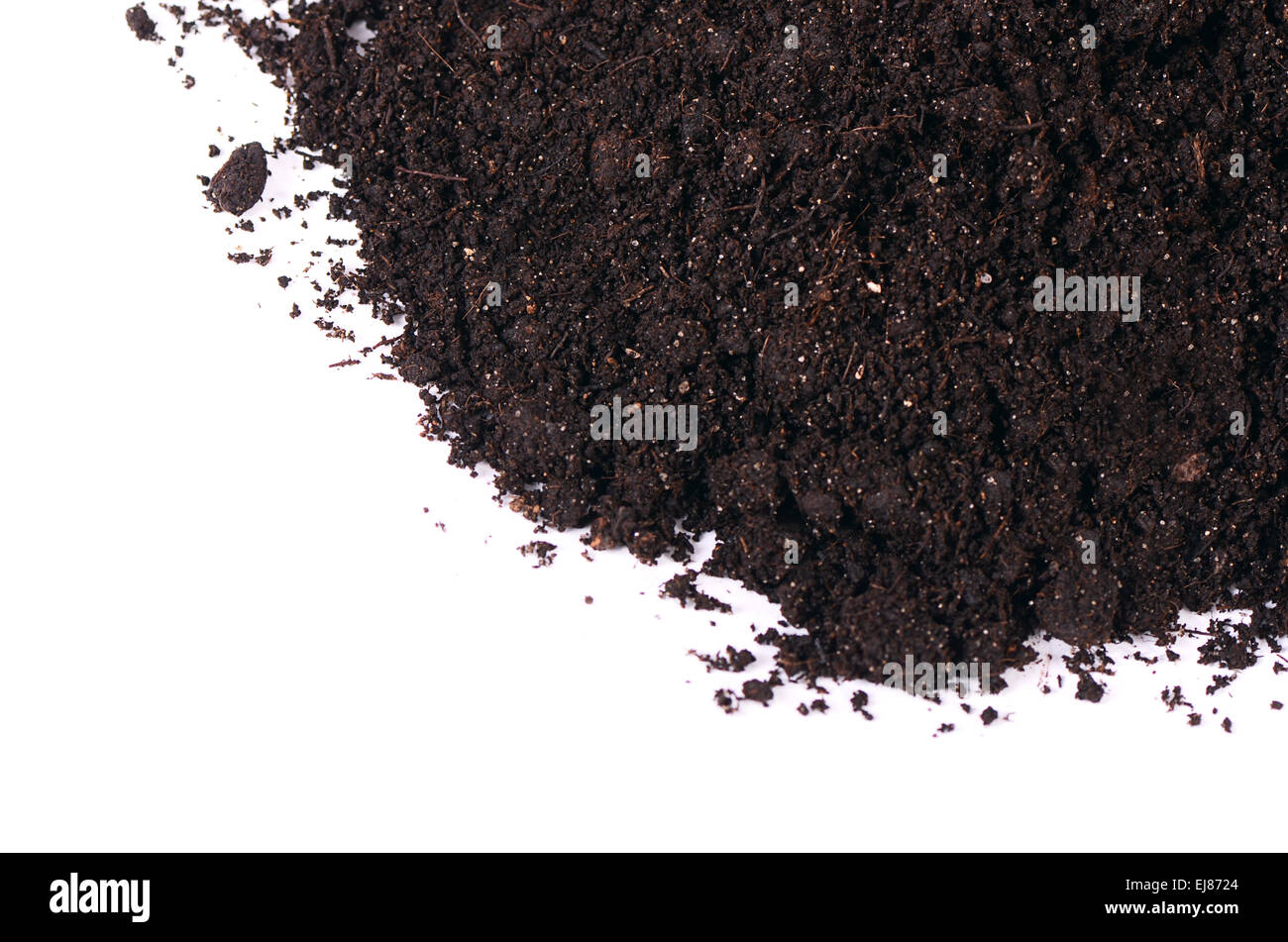 Black ground close up isolated on white Stock Photo - Alamy