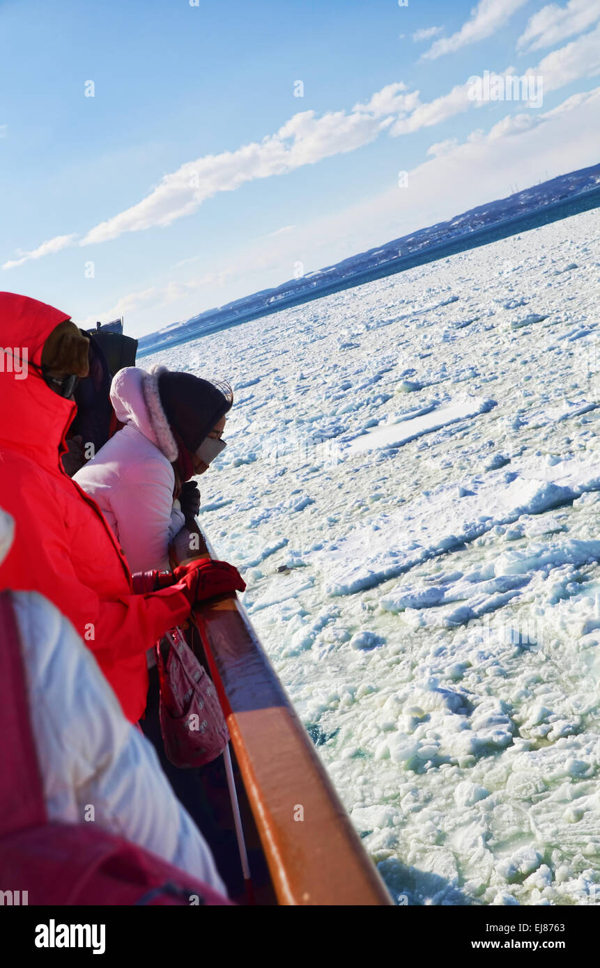 Floating Drift Ice in the Sea of Okhotsk Stock Photo - Alamy