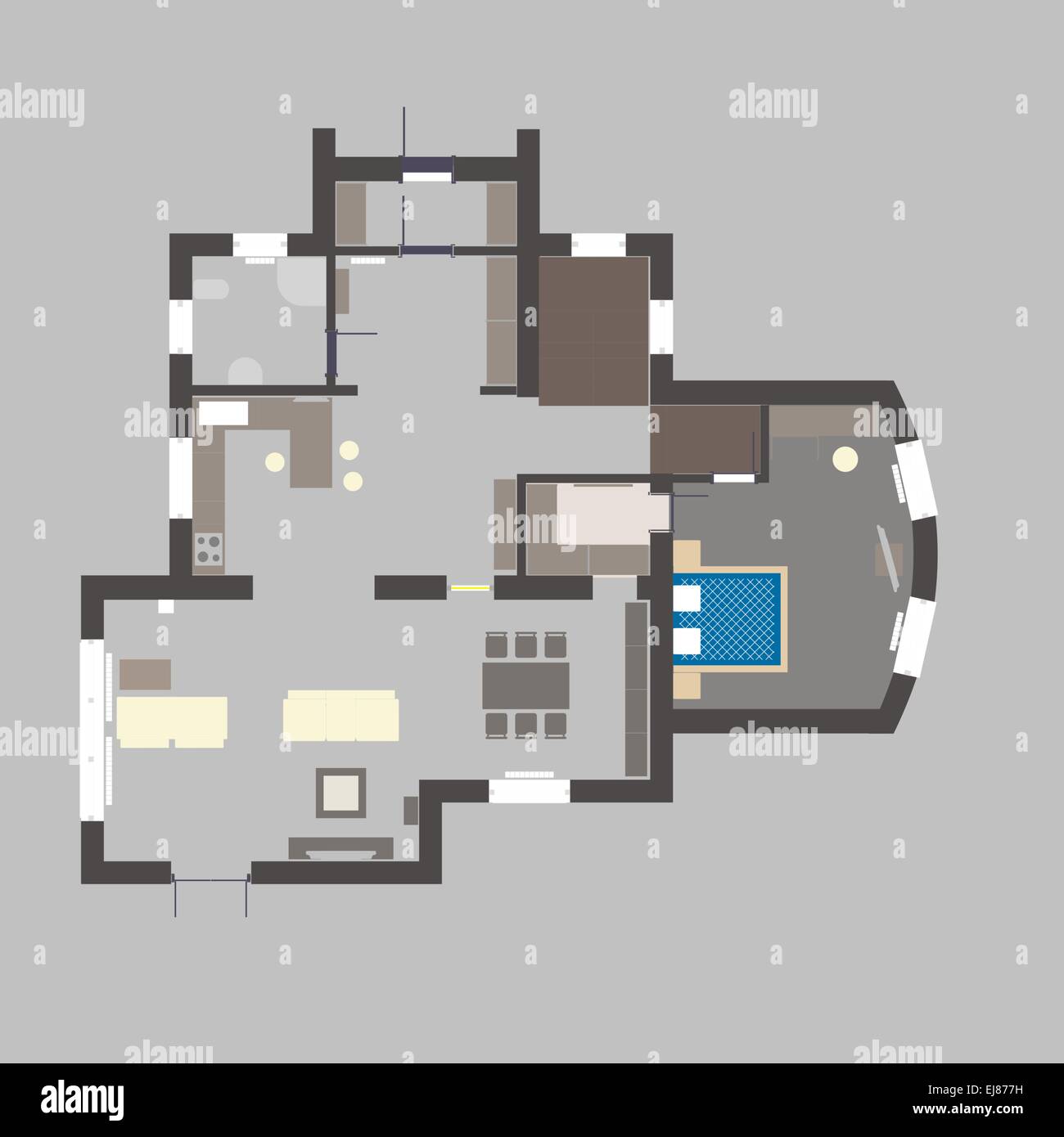 House plan hi-res stock photography and images - Alamy
