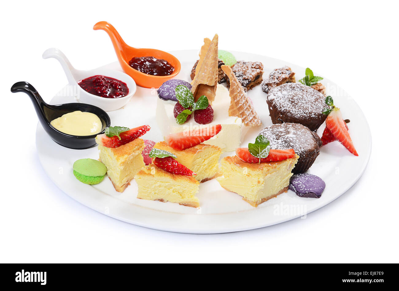 Assortment different cookies pastry Cut Out Stock Images & Pictures - Alamy