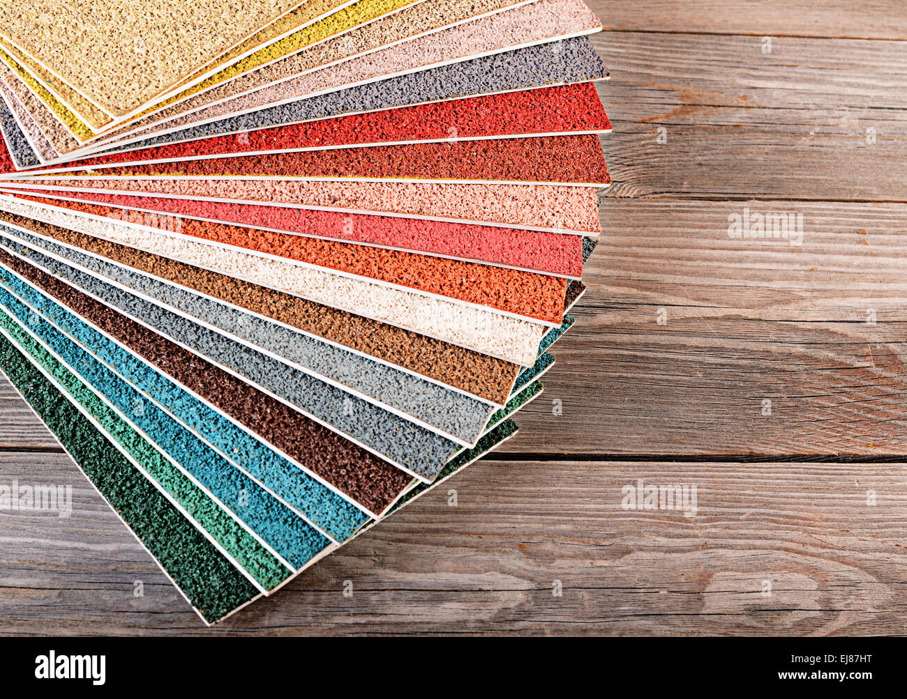 Color palette on the wooden background Stock Photo - Alamy