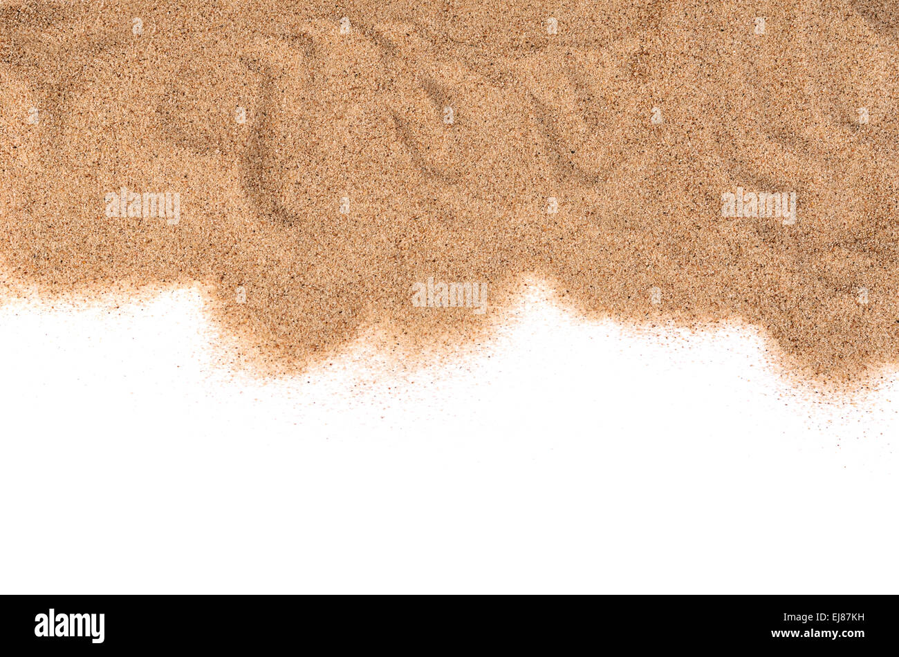 The sand isolated on white background Stock Photo - Alamy