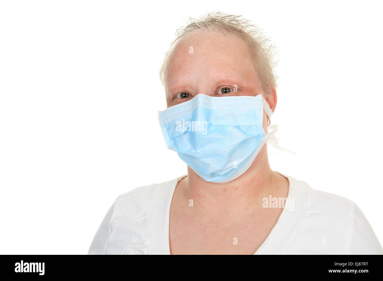 Chemotherapy woman wearing a medical mask Stock Photo - Alamy