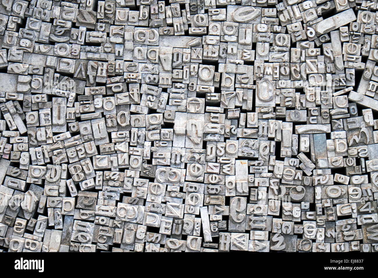 Historic typography letters Stock Photo - Alamy