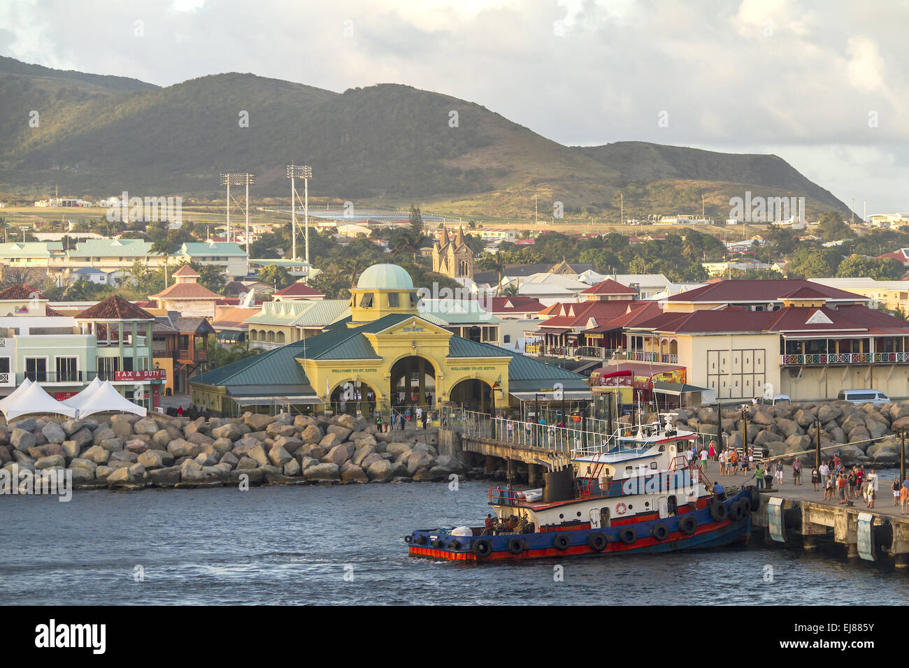 Basseterre Harbour St. Kitts West Indies Stock Photo - Alamy