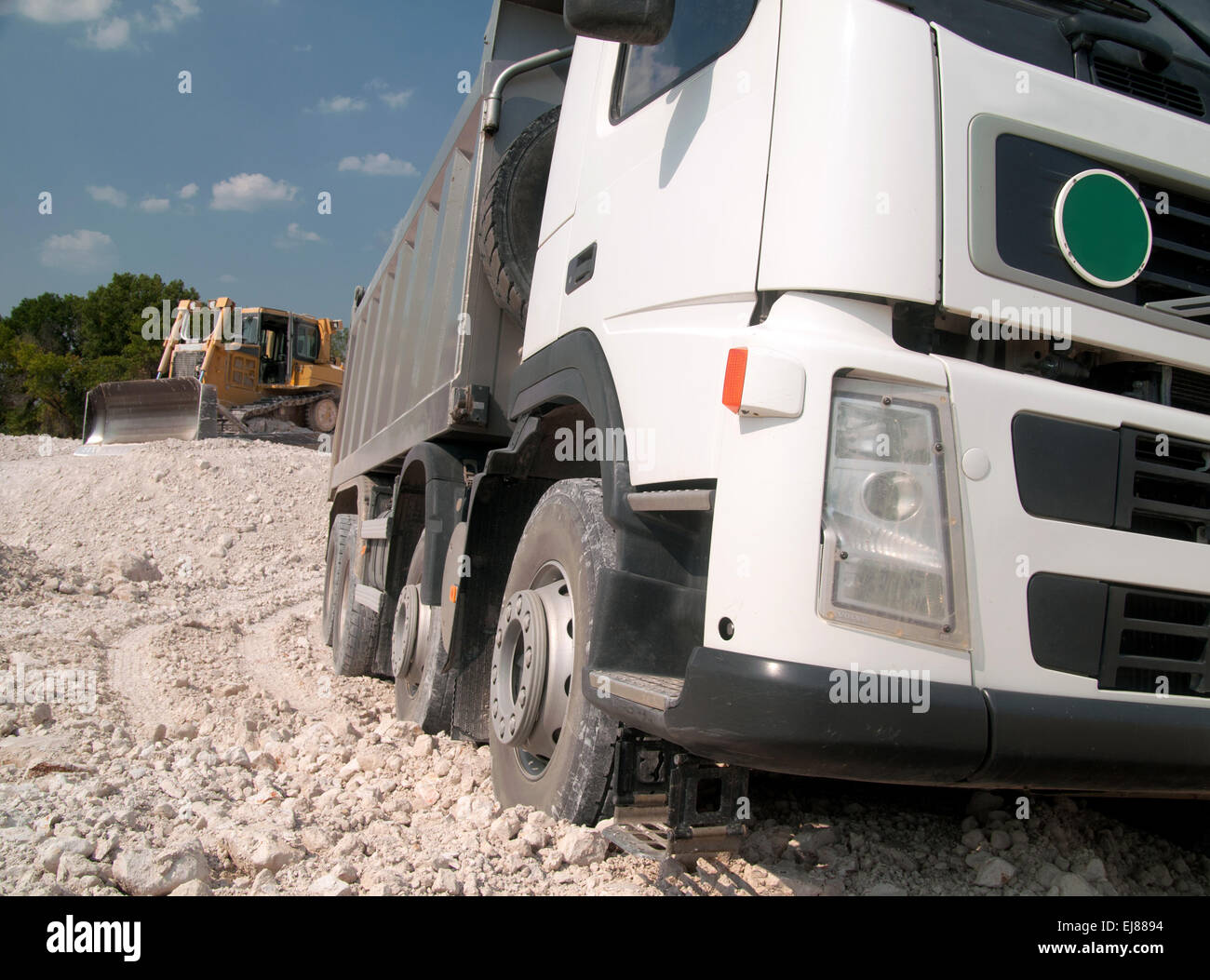 loading a large lorry building material Stock Photo - Alamy
