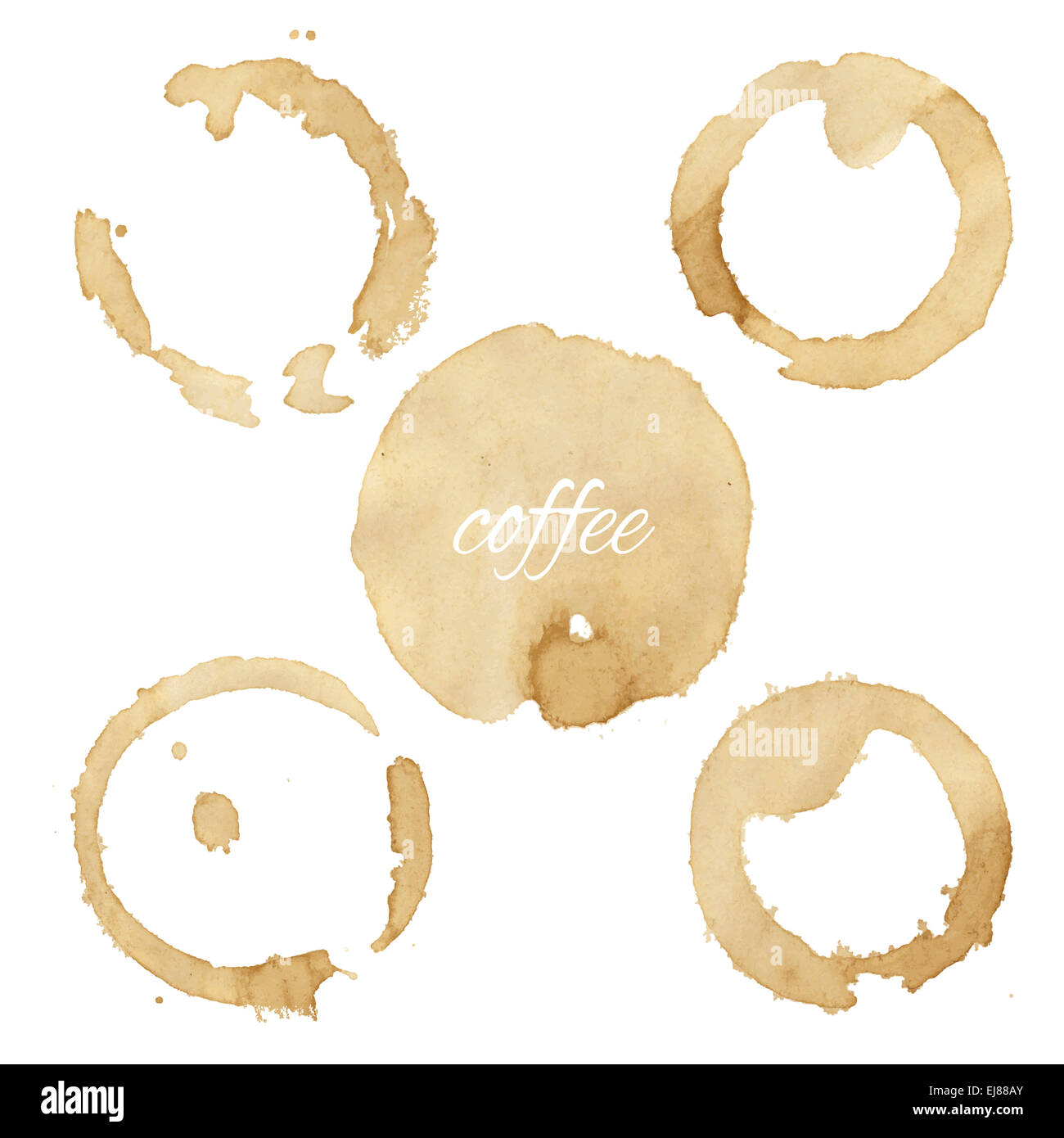 Coffee stain vector hi-res stock photography and images - Alamy