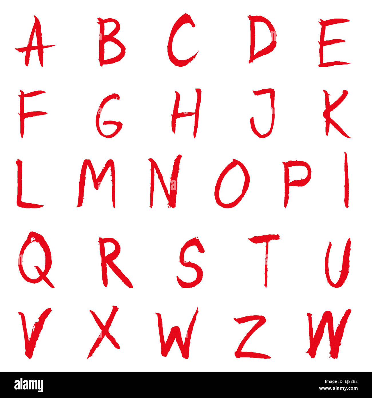 Red alphabet hi-res stock photography and images - Alamy