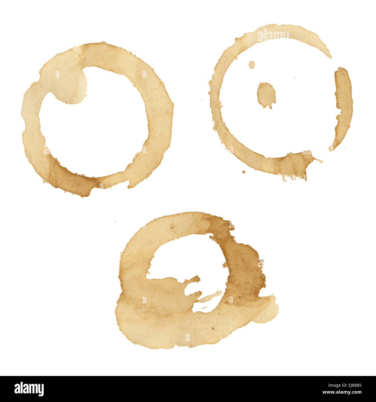 Coffee Stains Set Stock Photo - Alamy
