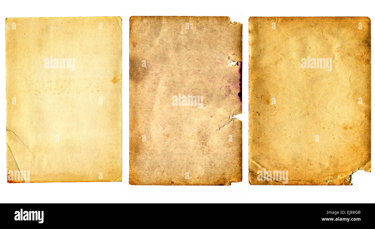 Old Papers Set Stock Photo - Alamy