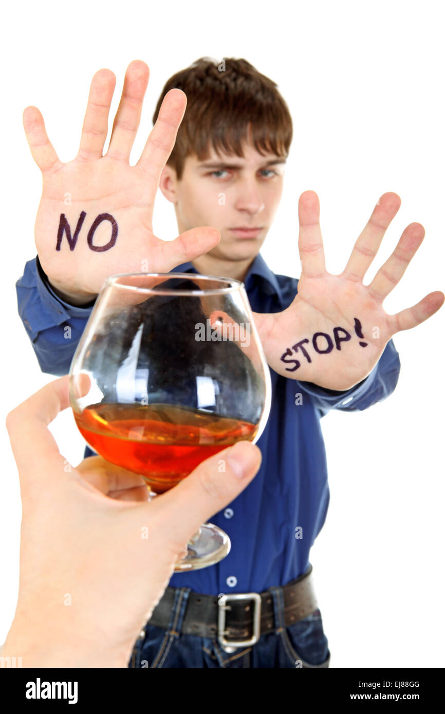 Young handsome man refuses hi-res stock photography and images - Alamy