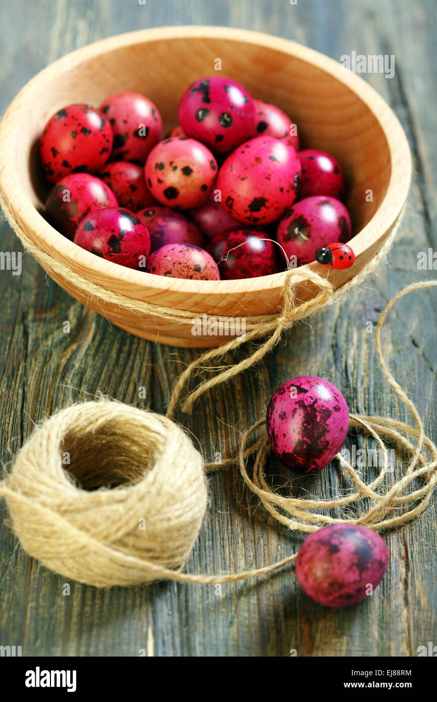 Pink easter eggs Stock Photo - Alamy