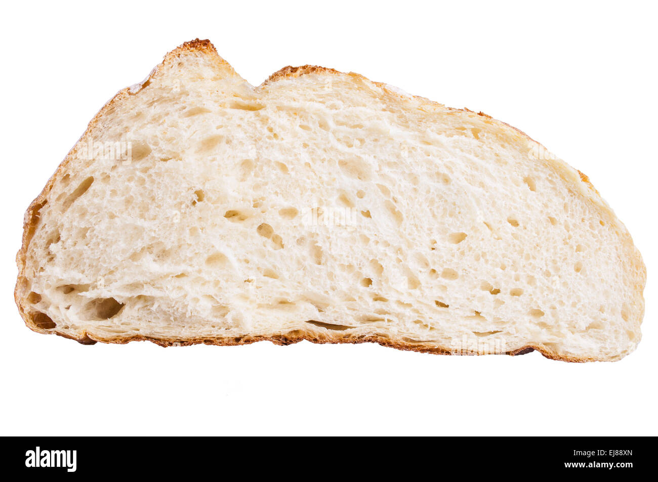 Slices of bread isolated on white background Stock Photo - Alamy