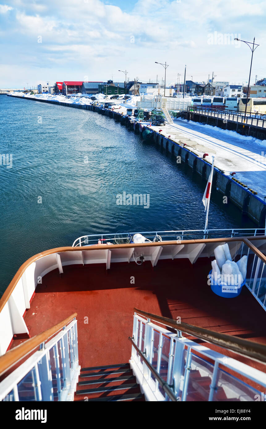 Abashiri Port View Stock Photo - Alamy