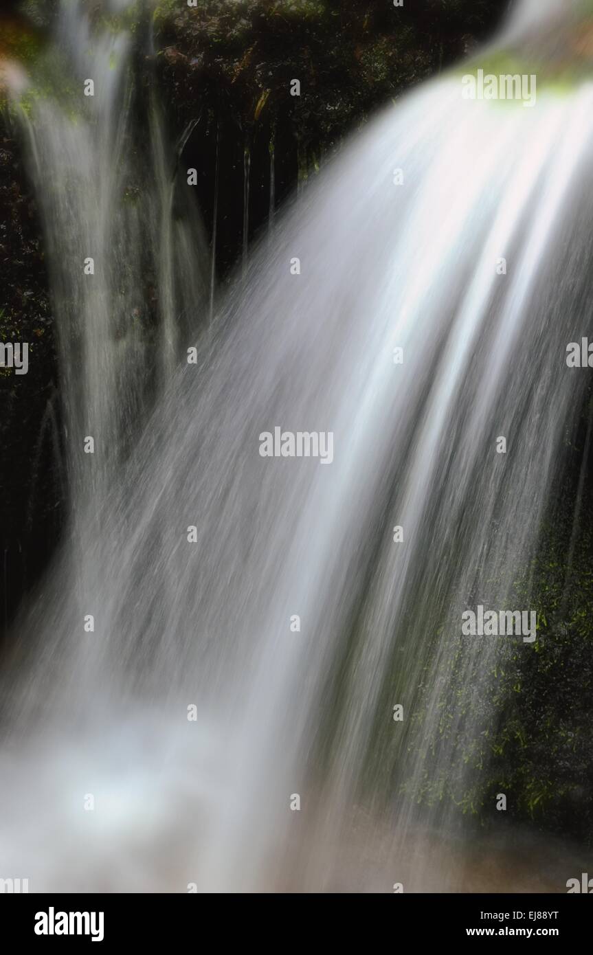 Soft water in the waterfall Stock Photo - Alamy