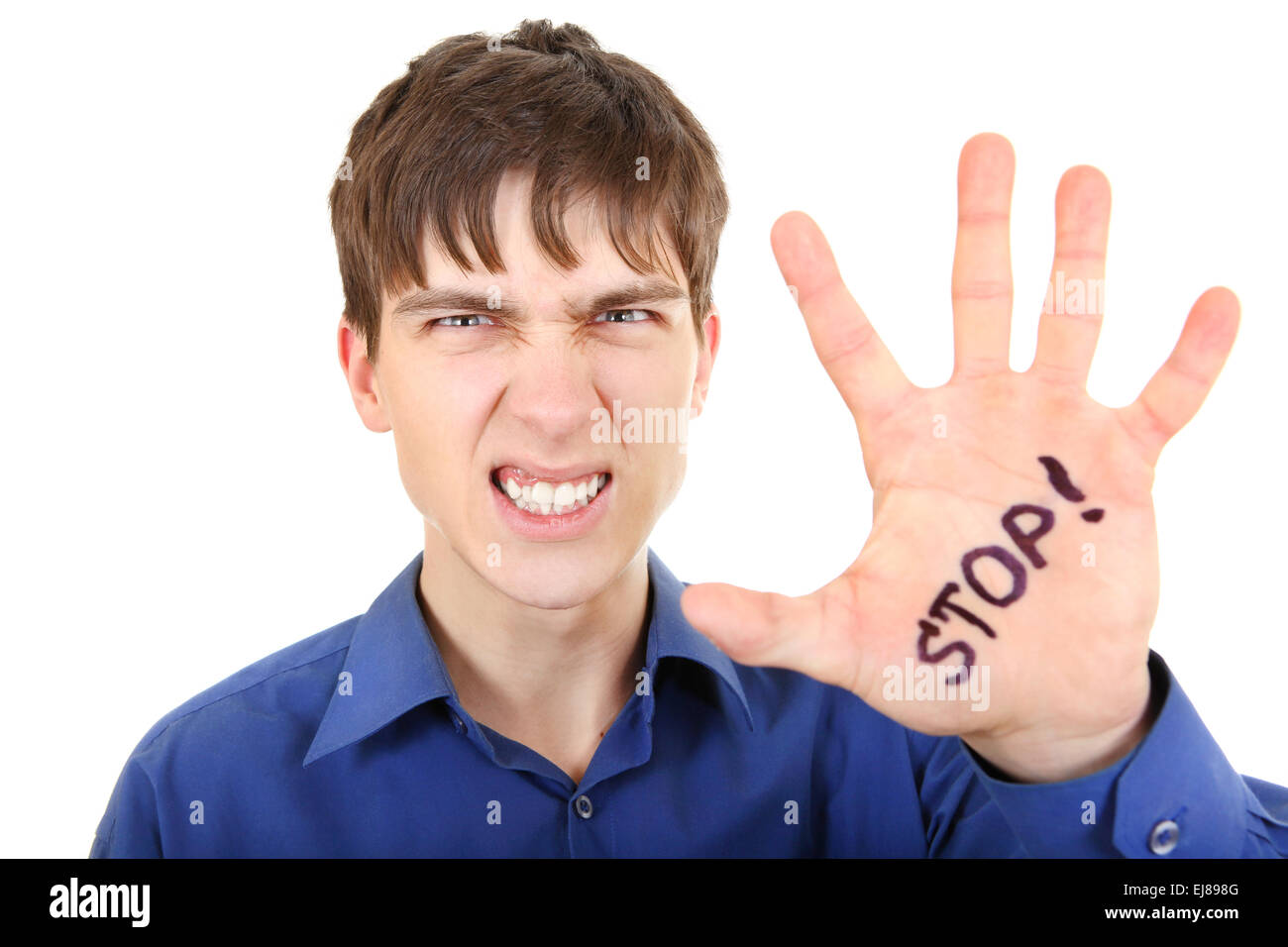 Stop with outstretched hand hi-res stock photography and images - Alamy