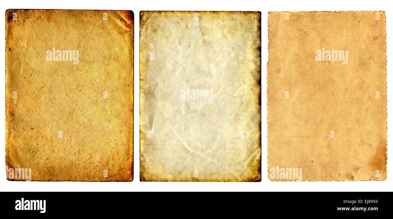 Vintage Papers Set Stock Photo - Alamy