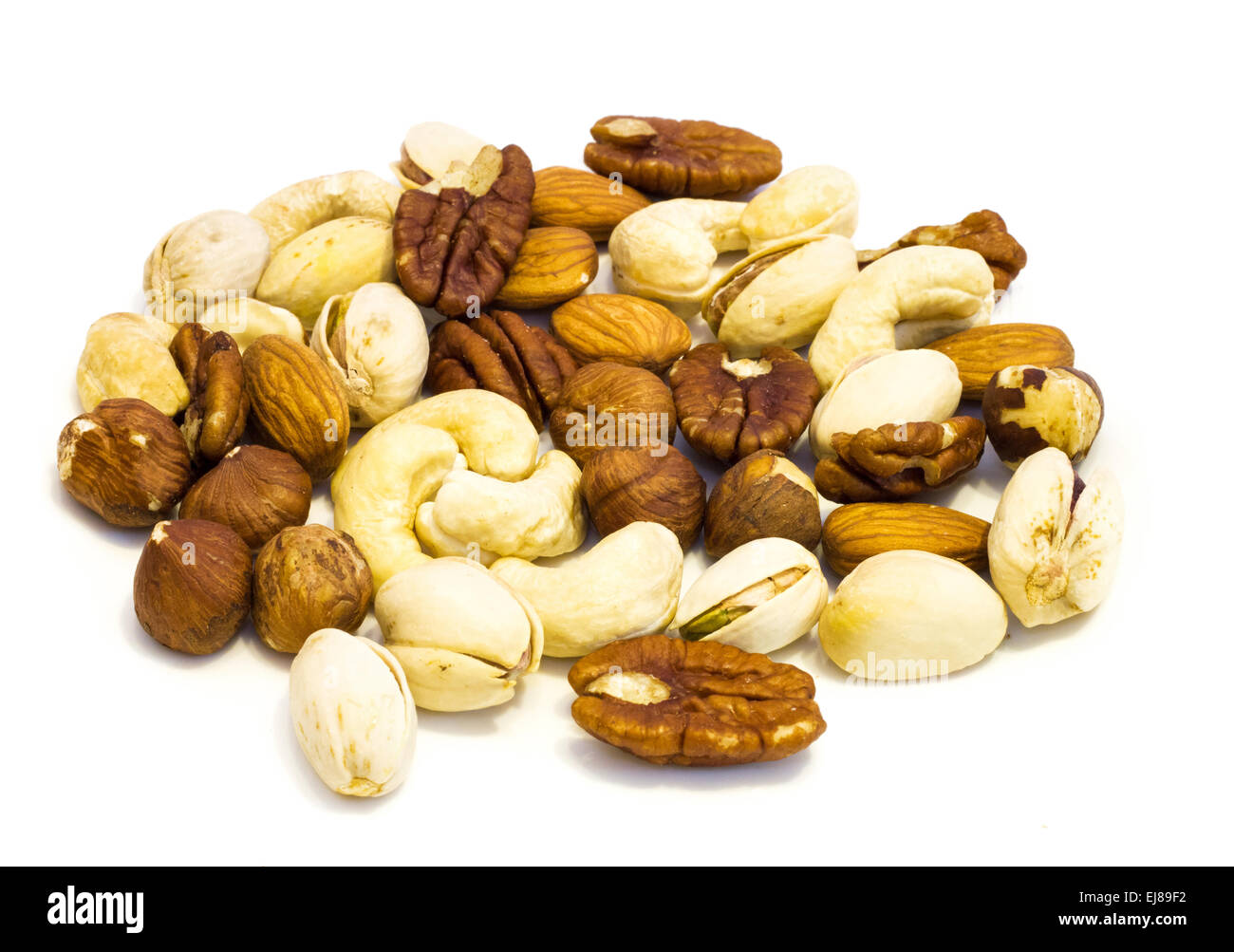 Heap of assorted nuts Stock Photo - Alamy