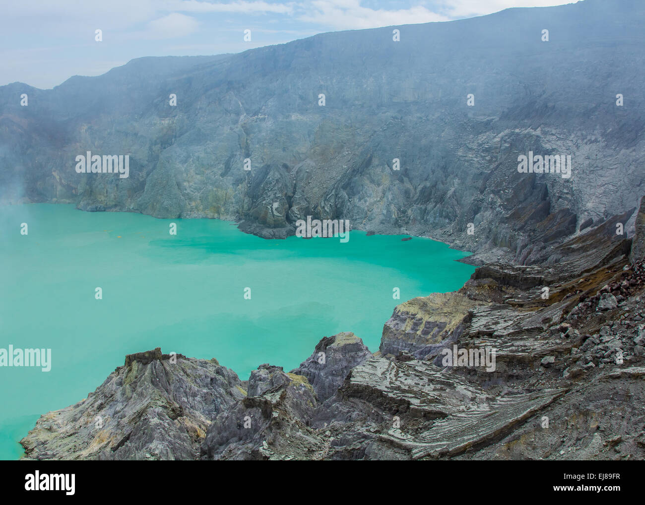 Kawah Ijen Volcano in East Java , Indonesia Stock Photo - Alamy