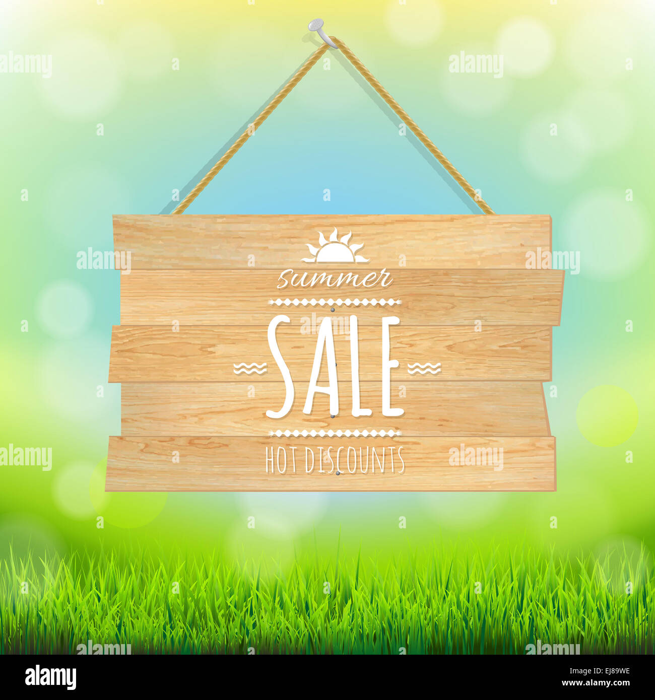Sale Wooden Board Stock Photo - Alamy