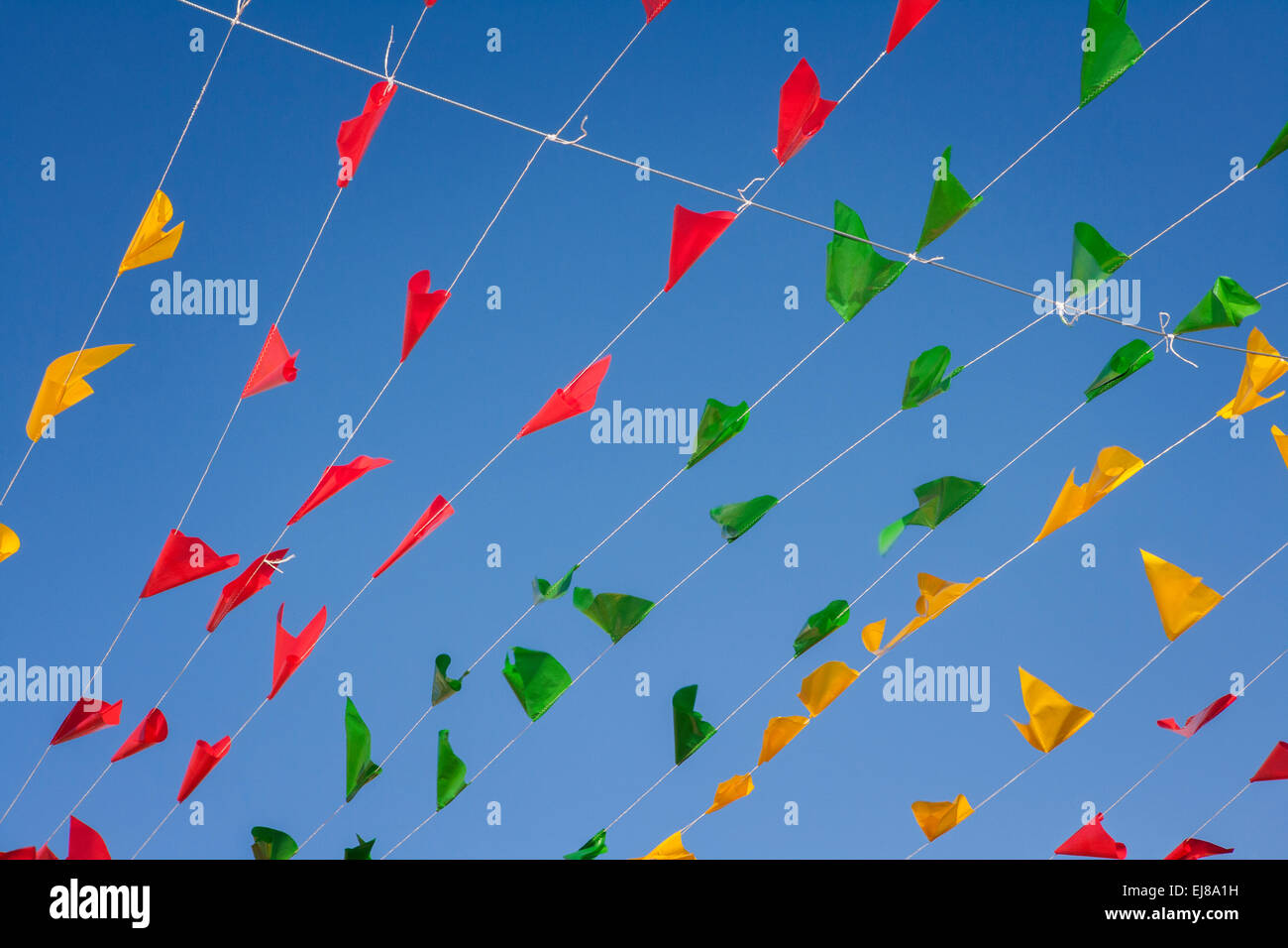 Festival bunting flags hi-res stock photography and images - Alamy