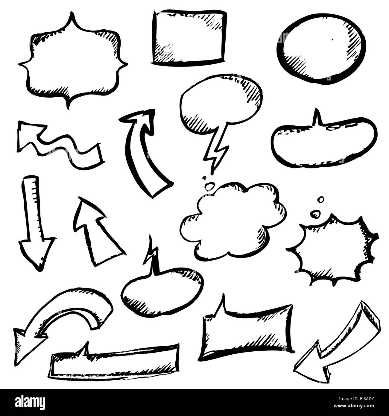 Comic bubble draw Black and White Stock Photos & Images - Alamy