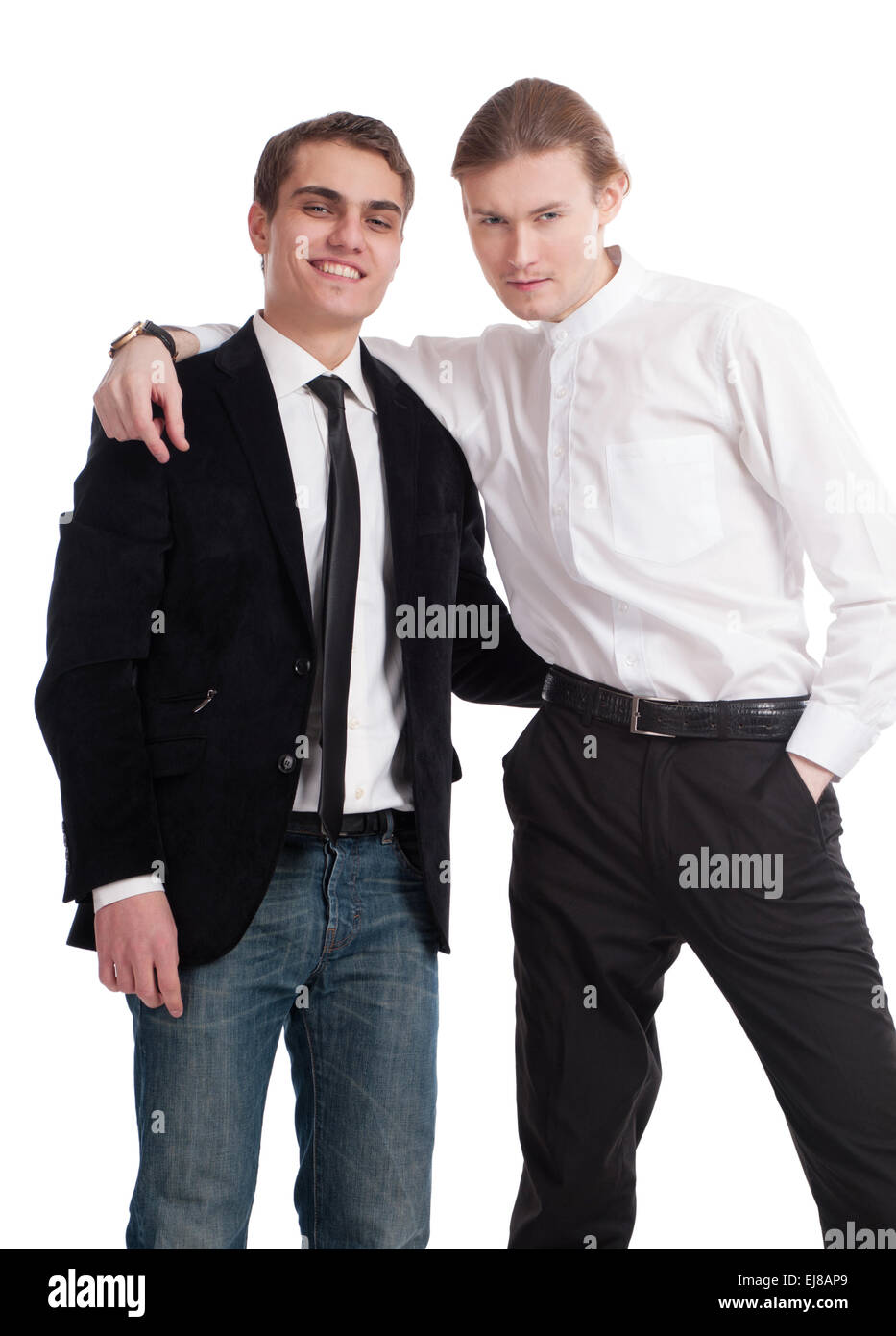 two young men Stock Photo - Alamy