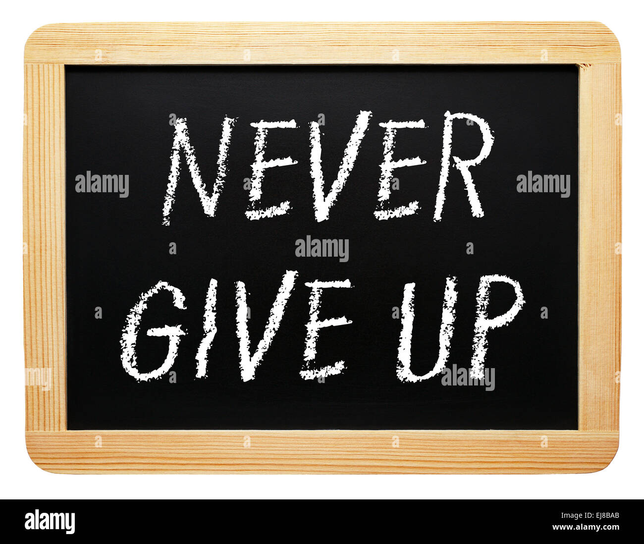Text never give up Cut Out Stock Images & Pictures - Alamy
