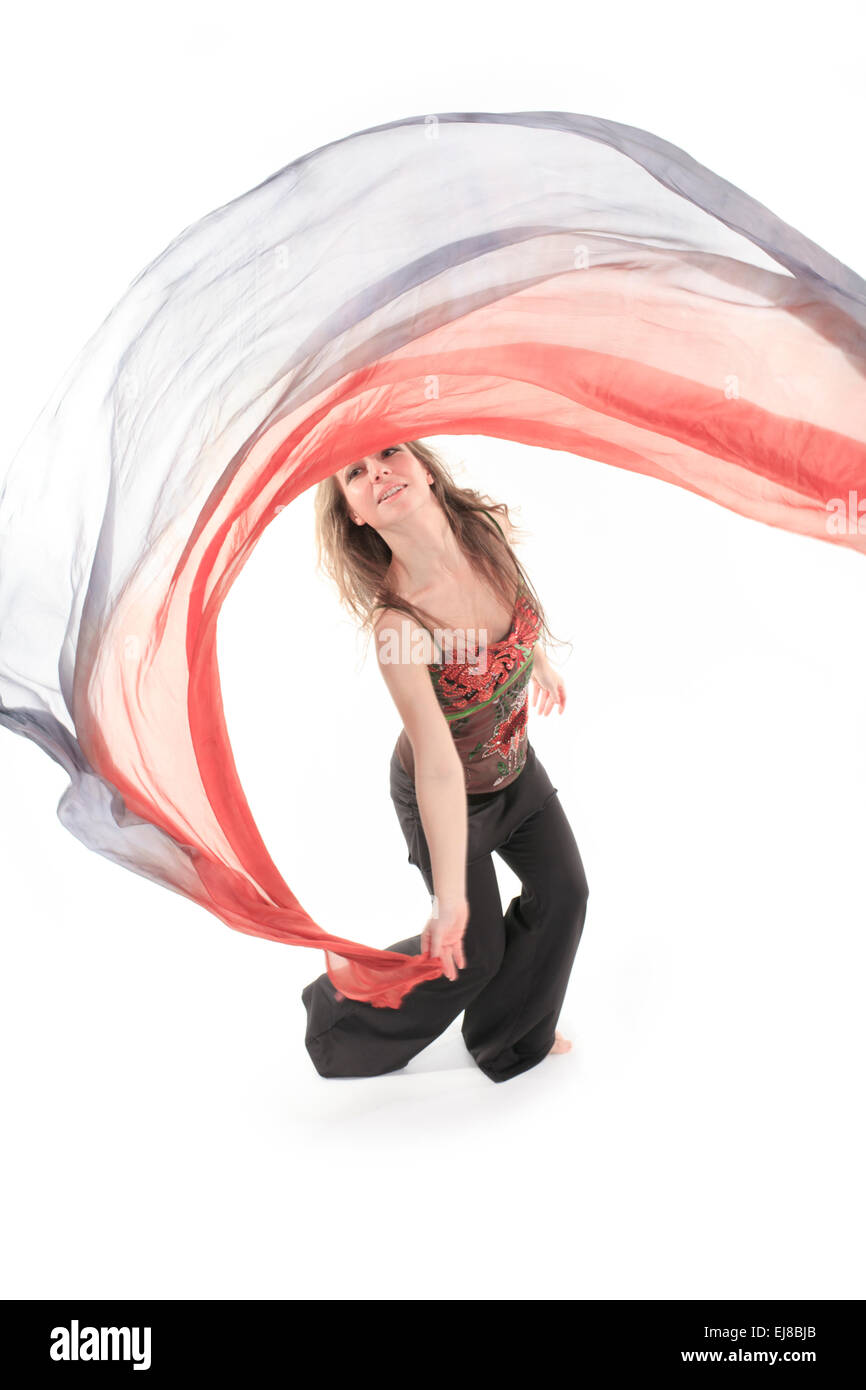belly dancer over a white background Stock Photo - Alamy