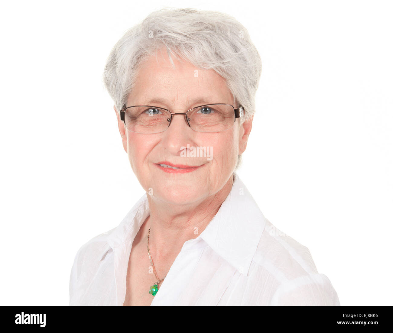 smiling retired senior woman Stock Photo - Alamy