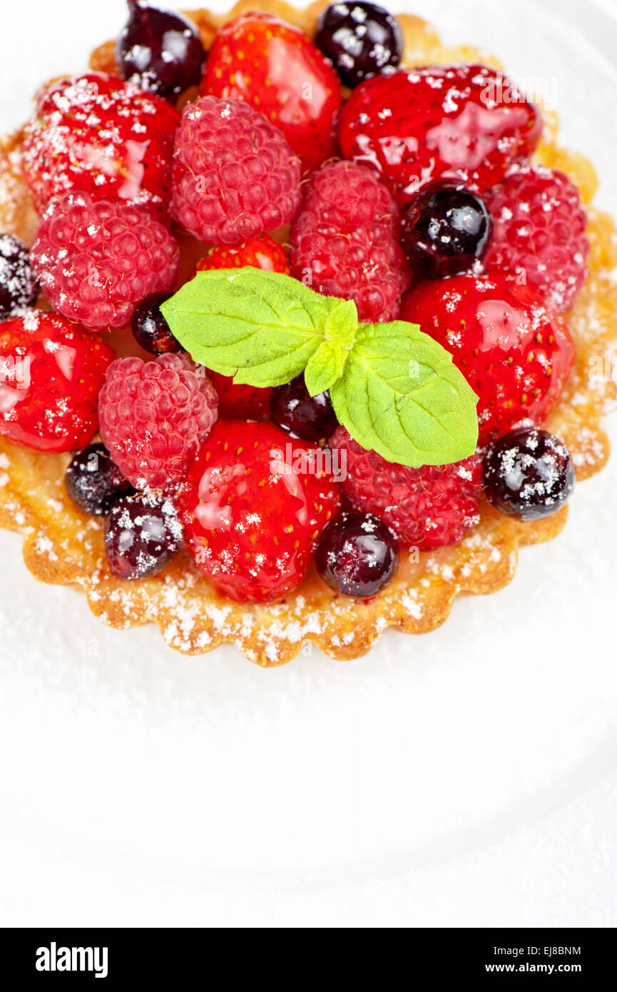 Cake with fresh berries Stock Photo - Alamy