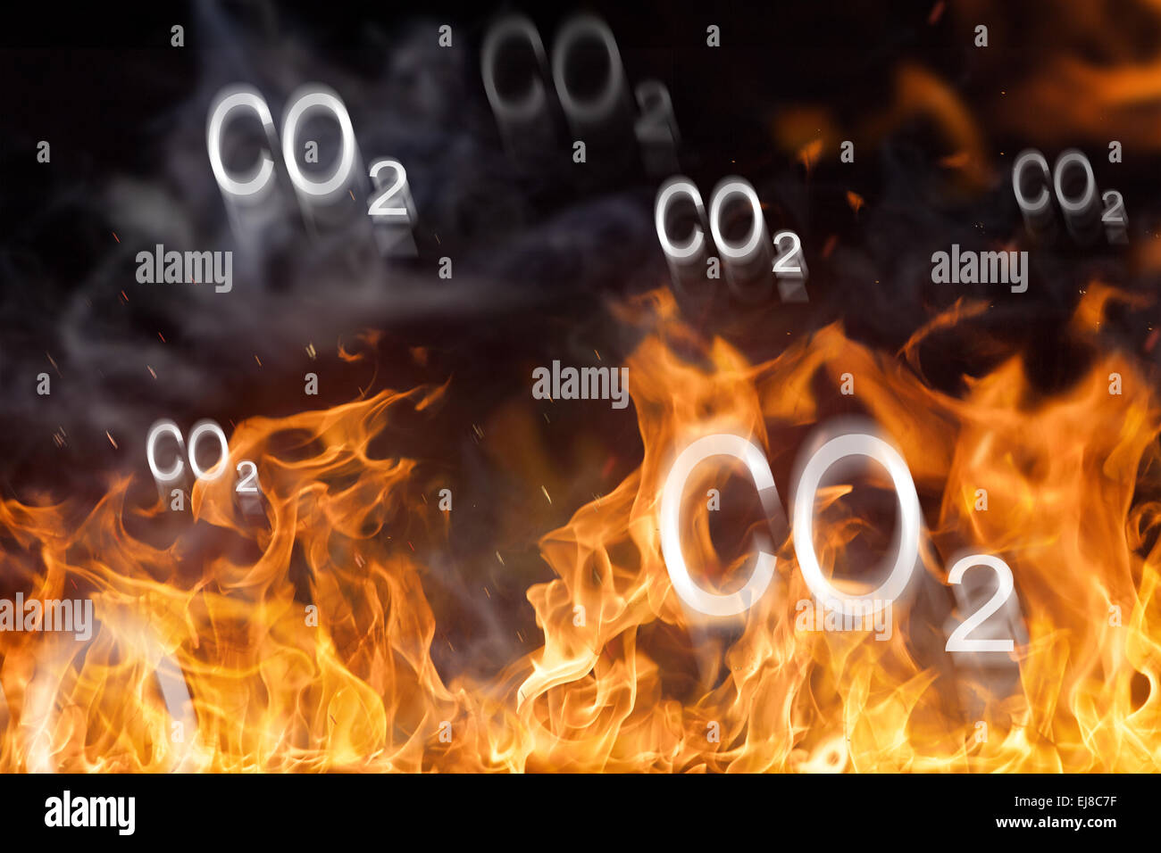 Beautiful stylish fire flames, close-up Stock Photo - Alamy