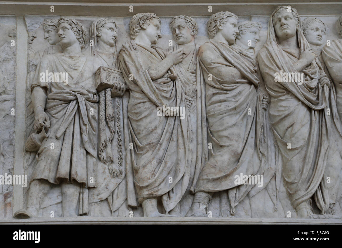 Italy. Rome. Ara Pacis Augustae. Altar dedicated to Pax. 13-9 BC ...
