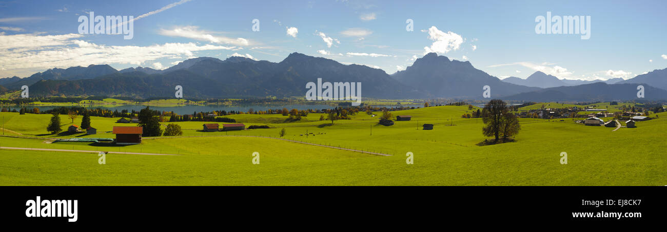 rural panorama landscape in Bavaria Stock Photo - Alamy