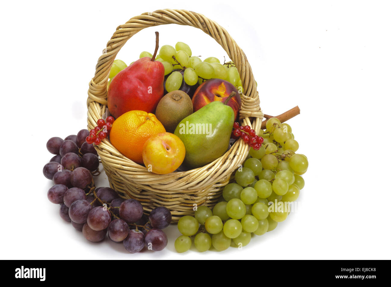Basket of mixed fruit hi-res stock photography and images - Alamy