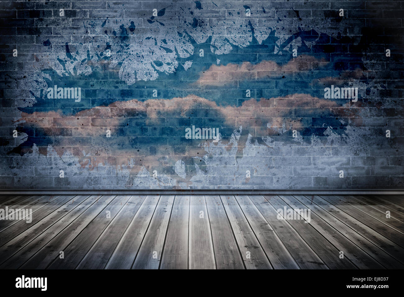 Splash showing cloudy sky Stock Photo - Alamy