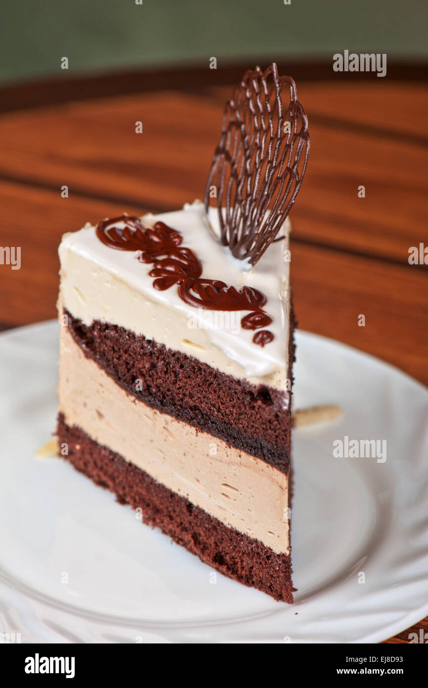 chocolate cake piece Stock Photo - Alamy