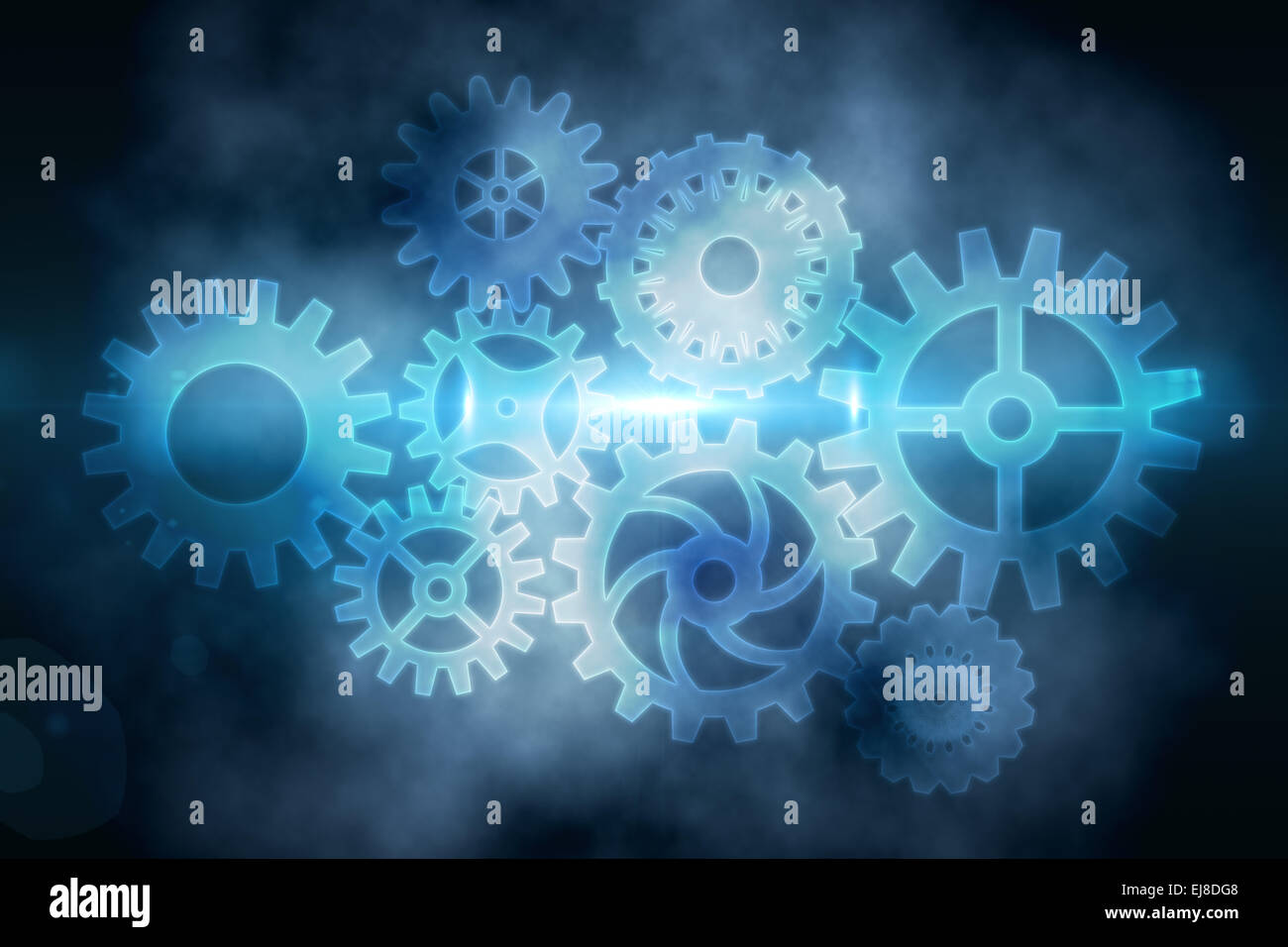 Cogs and wheels graphic Stock Photo - Alamy