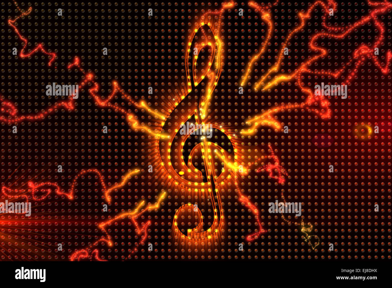 Digitally generated music background Stock Photo - Alamy