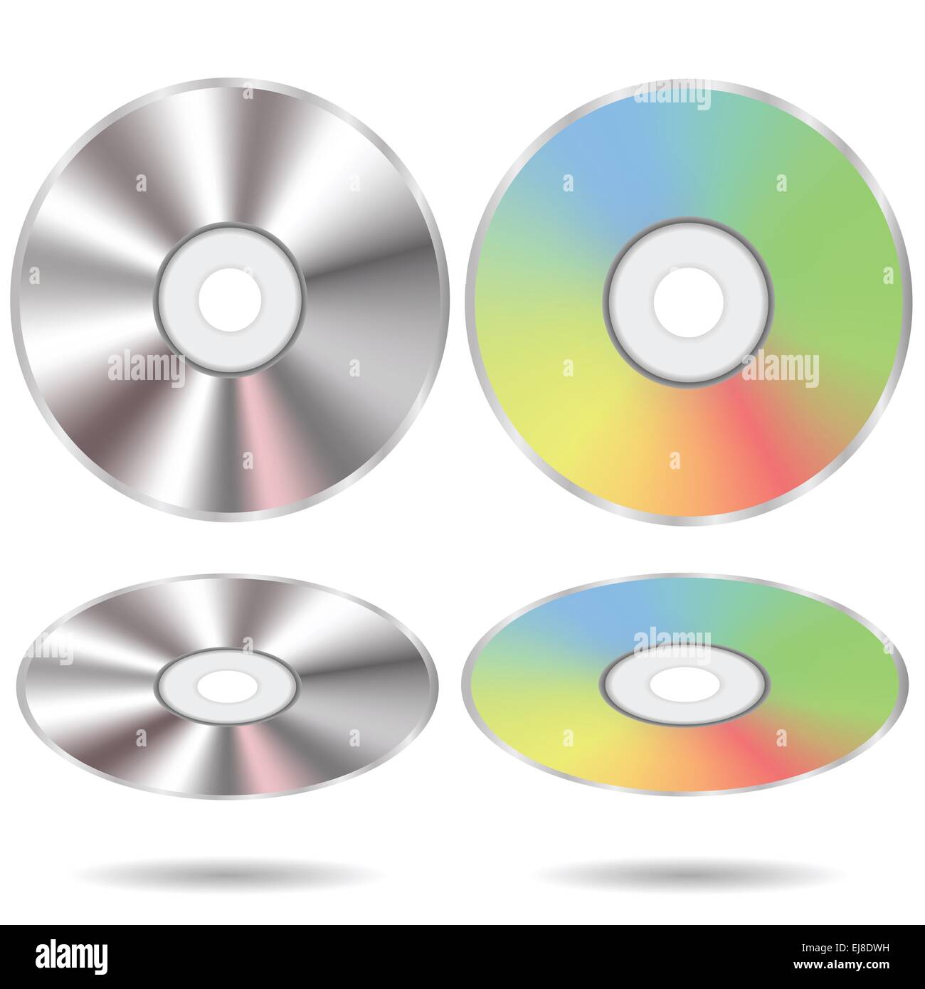 set of CD discs Stock Photo - Alamy